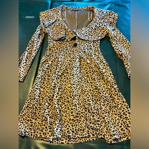 Fever | Jackets & Coats | Leopard Print Long Dress Jacket | Poshmark